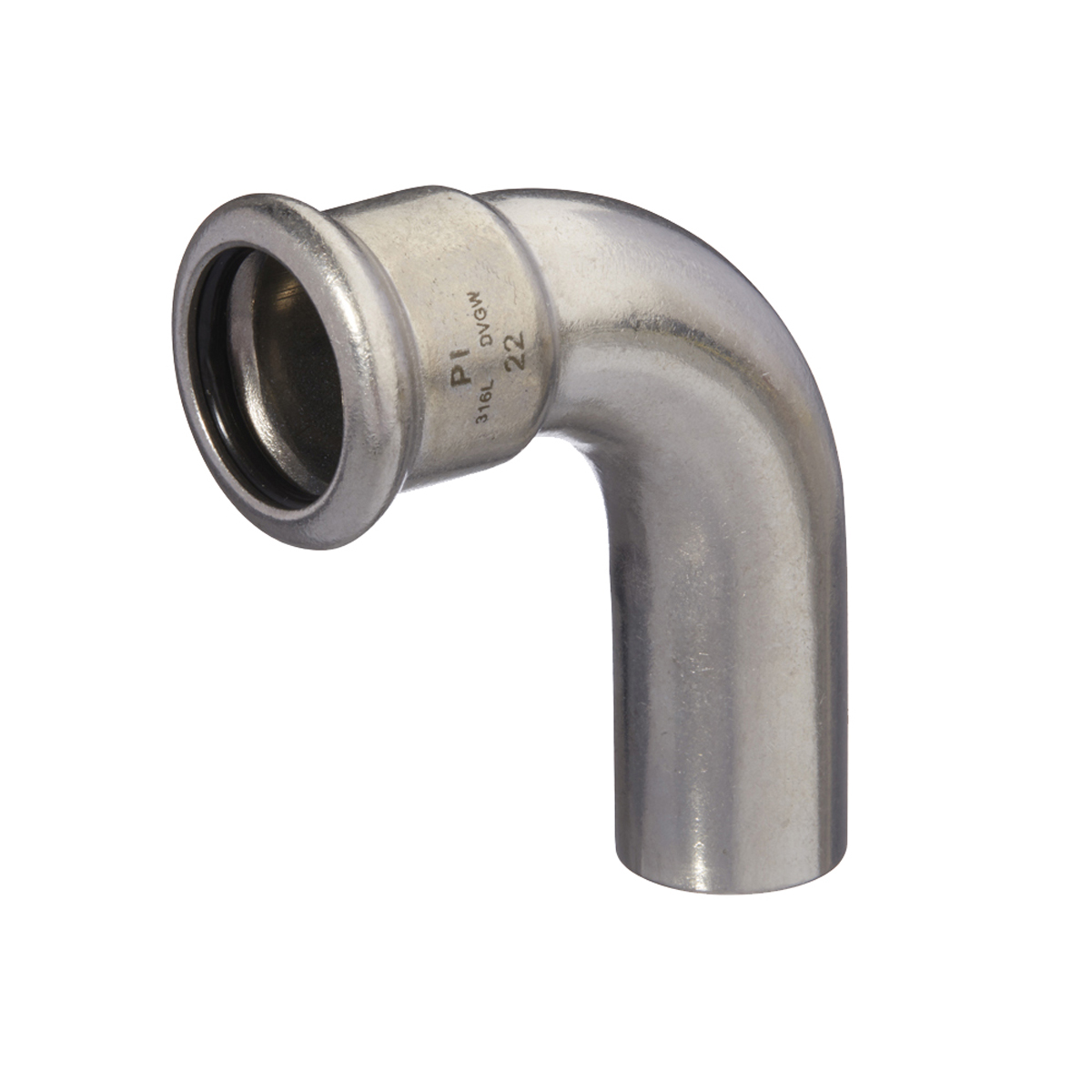 PRESS-INOX BÖJ 28MM X 90° PN16 MAX TEMP - Lundagrossisten