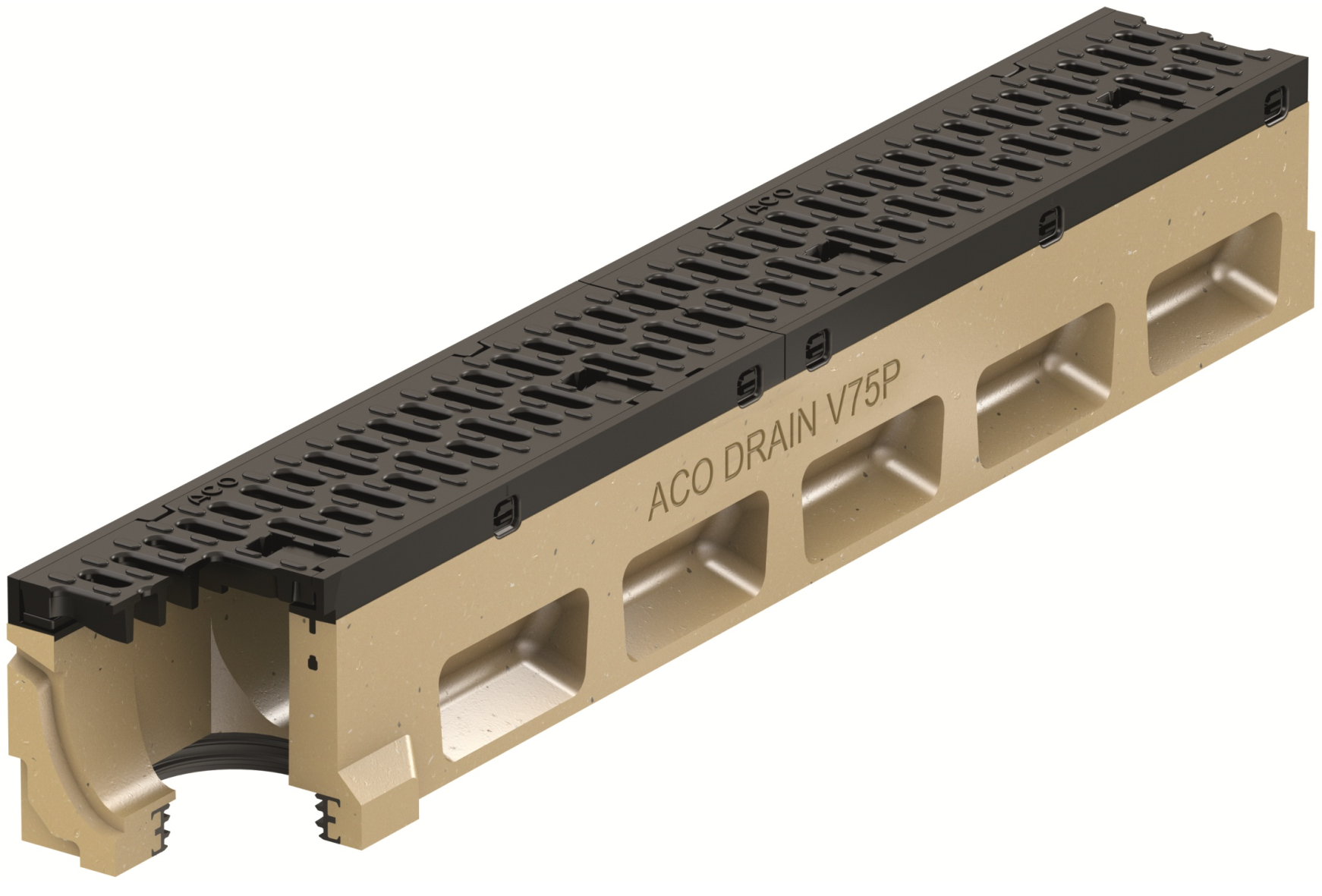 ACO POWERDRAIN V75P 5.0.2 RÄNNA 110MM L= - Lundagrossisten