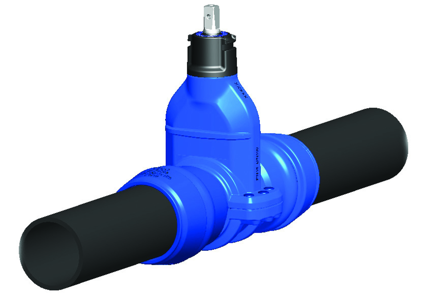 AQUOSUS AQ-714 M PE RÖR SLUSSVENTIL 75MM - Lundagrossisten