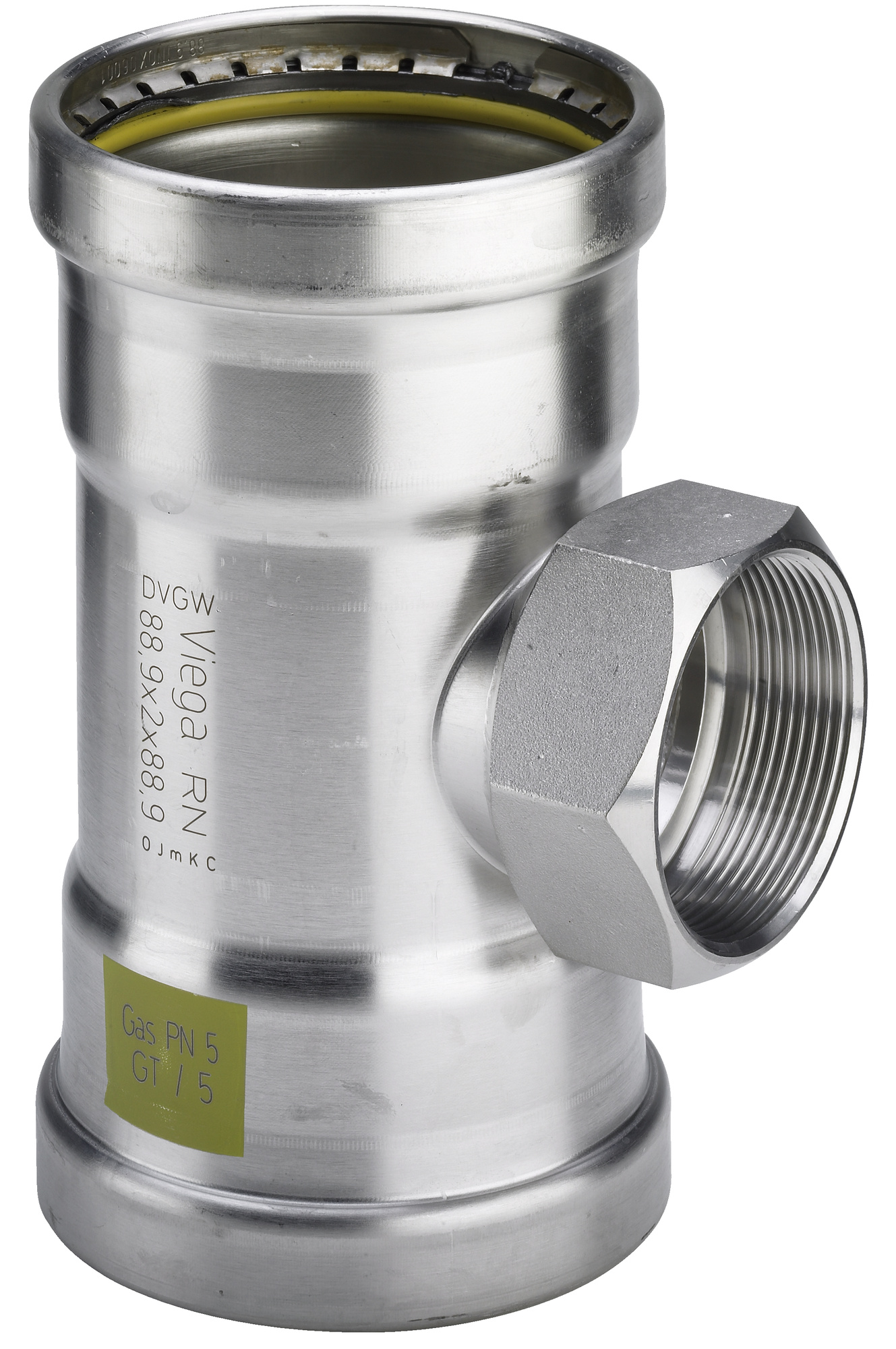 SANPRESS INOX G XL T -KOPPLING 108MM X G2 - Lundagrossisten