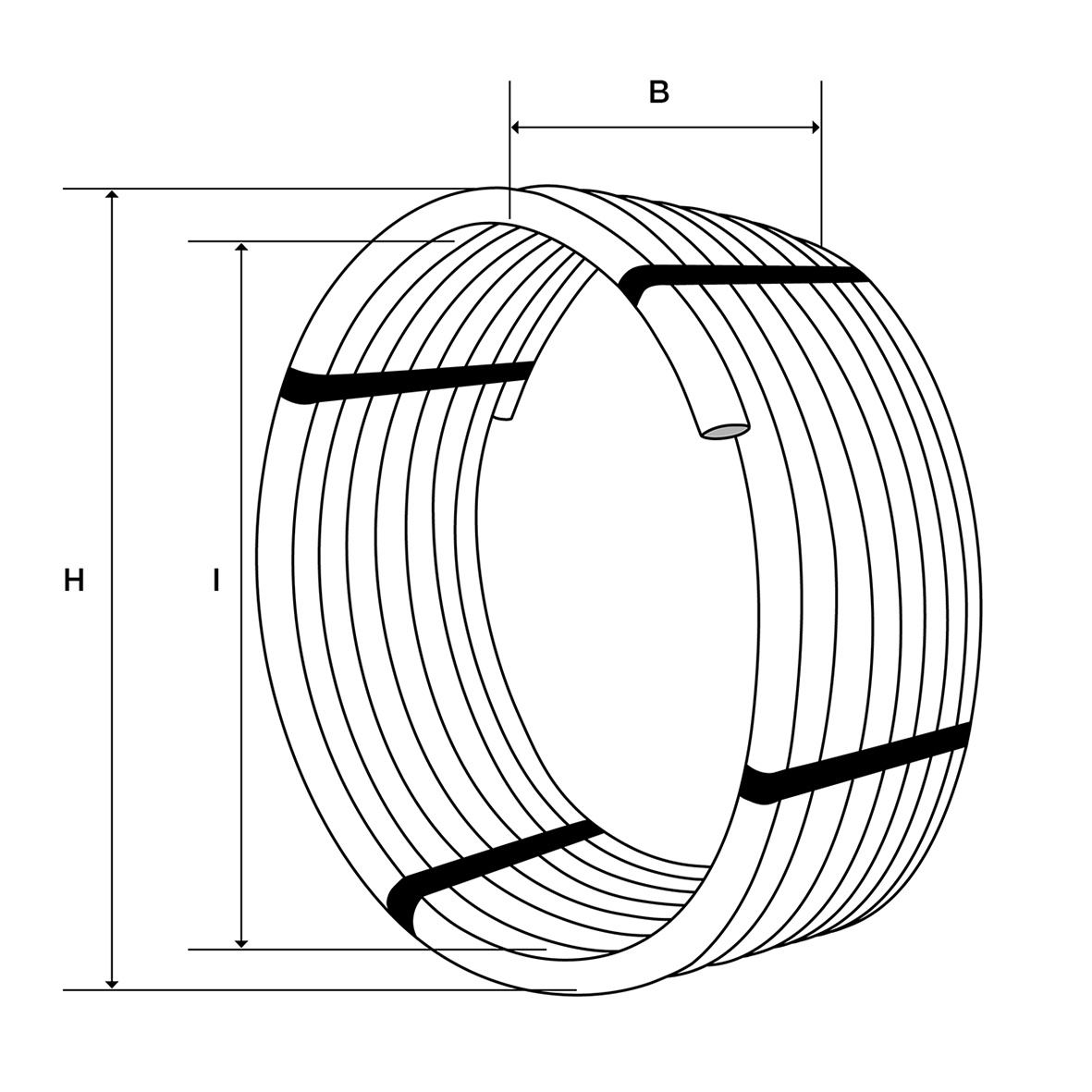 PE100 RC RÖR 63MM L= 50M - Lundagrossisten